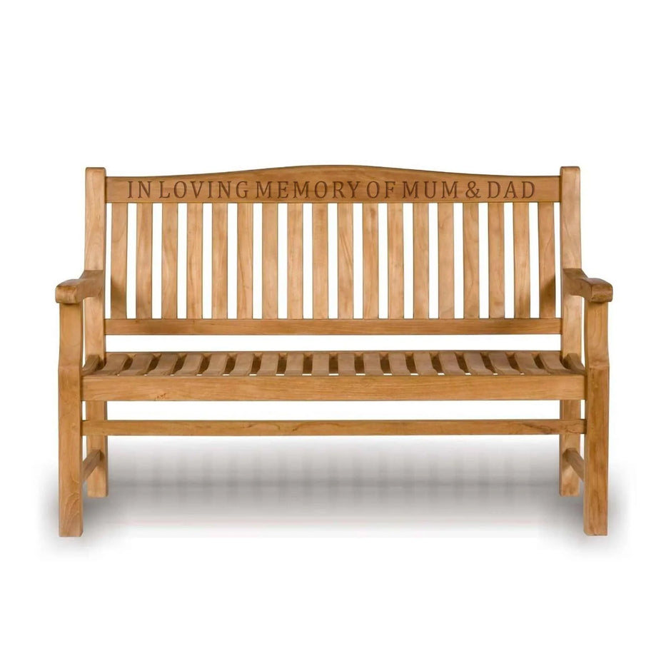 Teak Memorial Bench Range UK | Premium Wooden Benches – MemorialBenchesUK